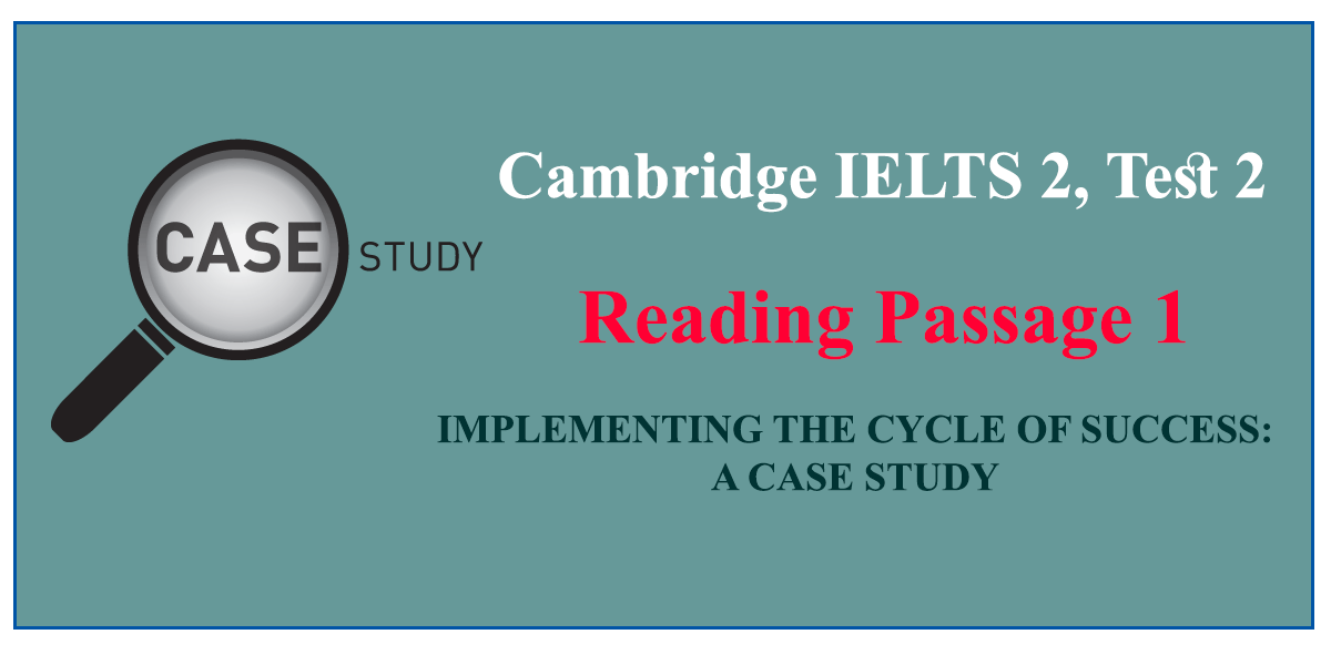 Cambridge IELTS 2, Test 2, Reading Passage 1 : IMPLEMENTING THE CYCLE ...